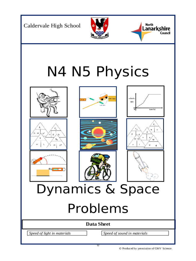 National 5 Dynamics and Space Summary Notes Doc Template | pdfFiller