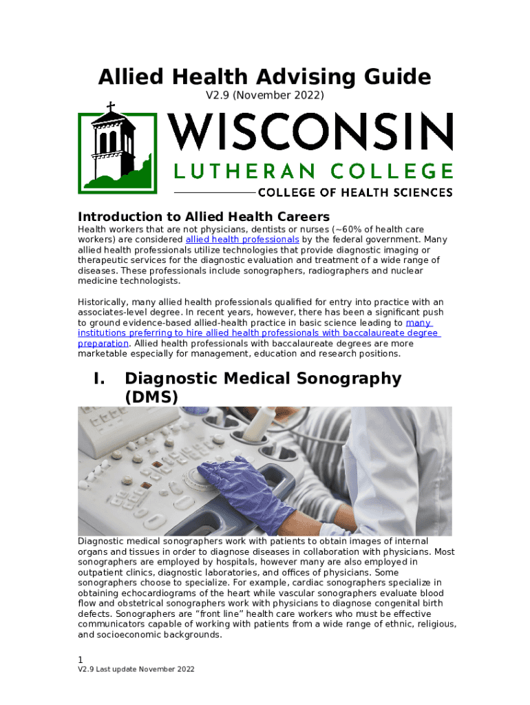 What is Allied Health? (With 5 Types of Professionals) Doc Template ...