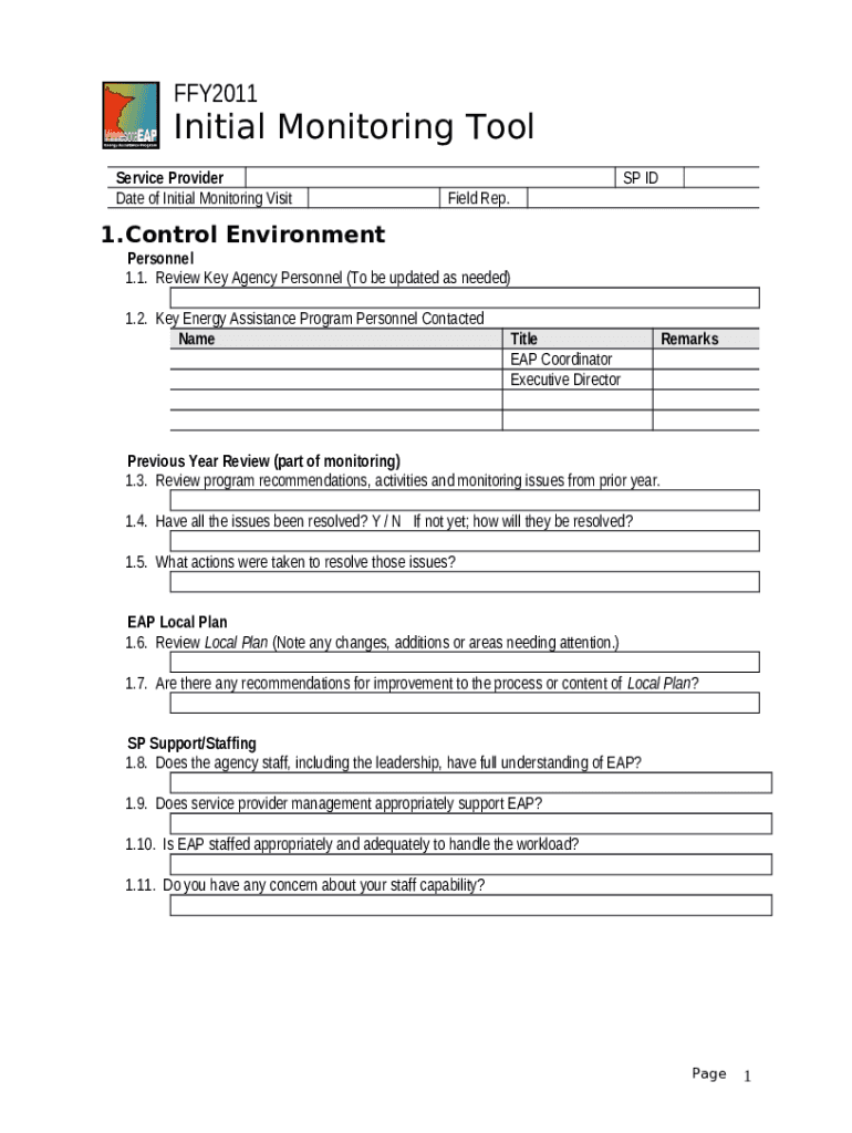 COMMUNIT SERVICE BLOCK GRANT MONITORING Doc Template | pdfFiller