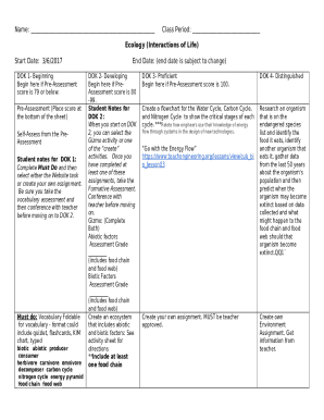Ecosystem Interactions, Energy, & Dynamics - SEPUP - schoolwires henry ...