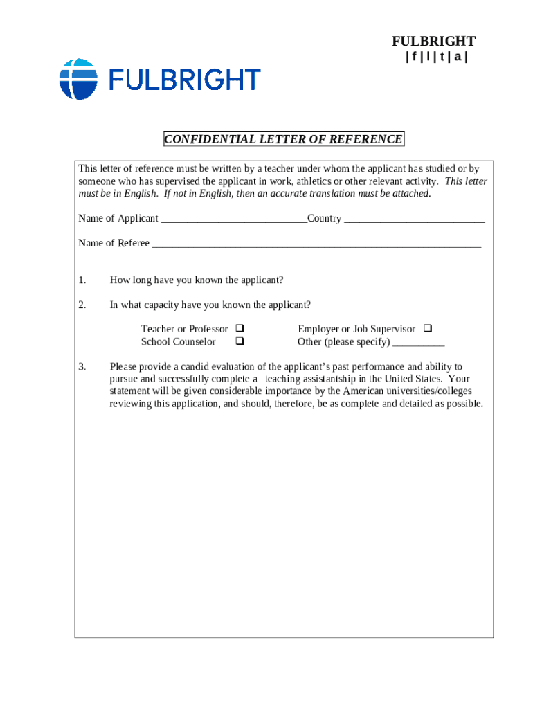 27 Letter Of Reference Template Doc Template | pdfFiller