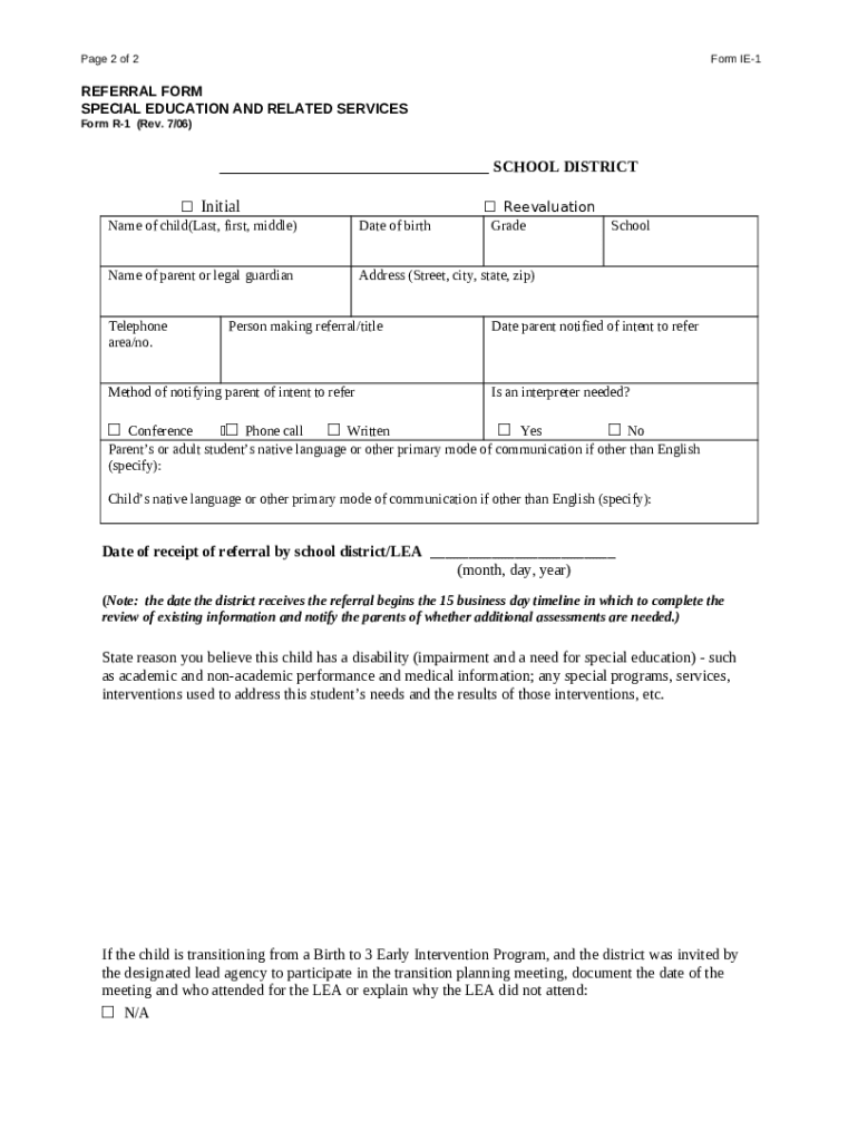 Sample Special Education s Package Integrated with All October ...