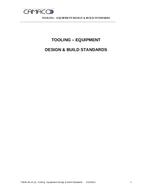 Tooling design and engineering services Doc Template | pdfFiller