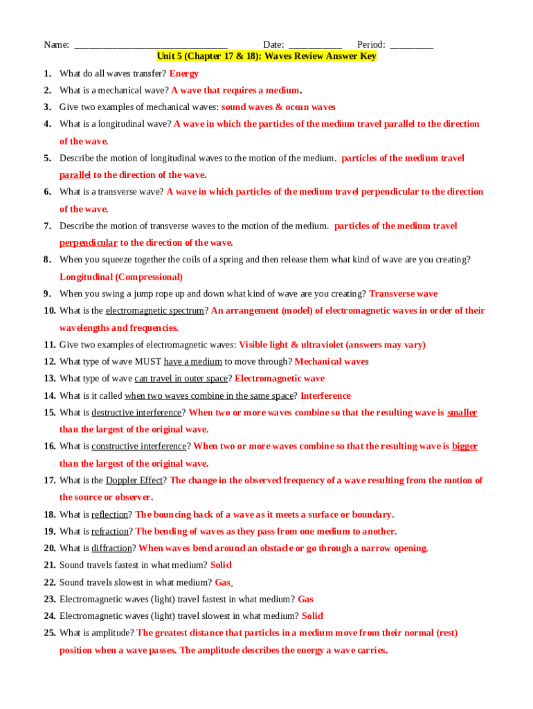 Unit 5 Waves Ch 17 and 18 review.docx - Name: Date - schoolwires henry ...