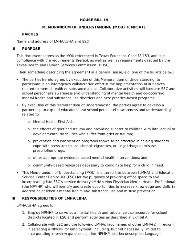 HB-19-MOU-development-template.docx Doc Template | pdfFiller
