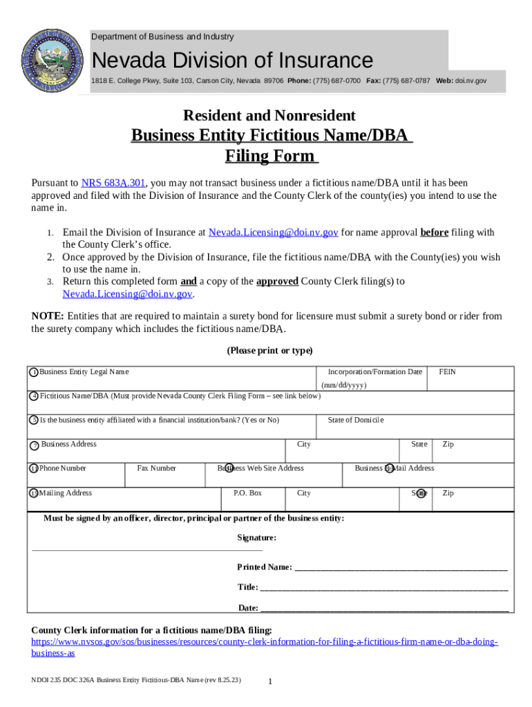 Doing Business Under a Different Name: Fictitious and ... - doi nv Doc ...