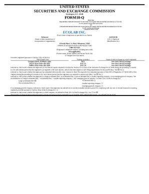 1 Ecolab Place, St Doc Template | pdfFiller