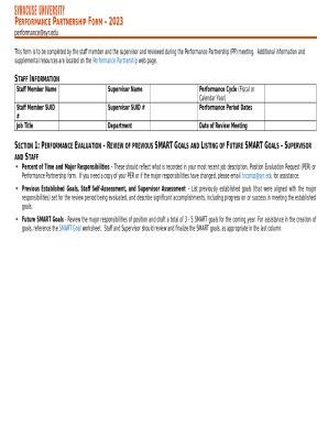 Perance Partnership Doc Template | pdfFiller