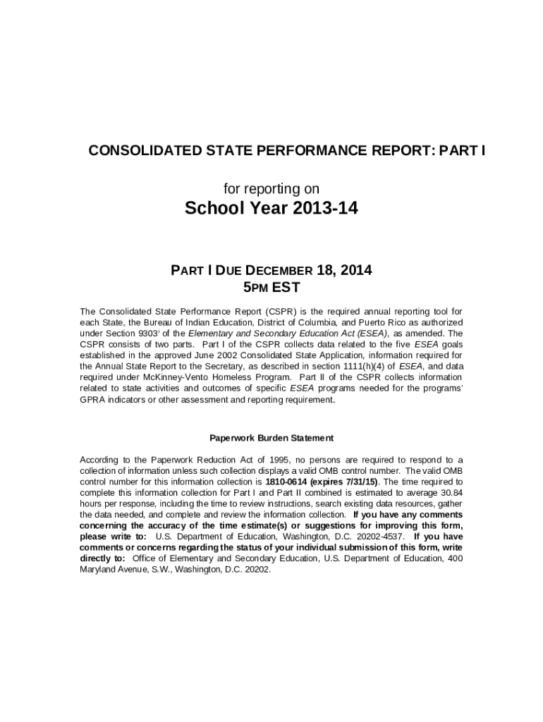 Consolidated State Perance Report Renewal (Part 1 ... Doc Template ...