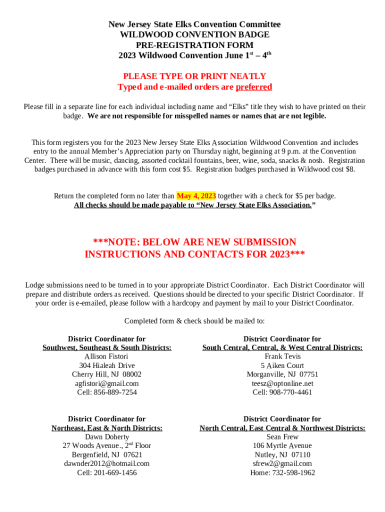 NJ State Elks Convention & Parade, The Wildwoods ... Doc Template ...