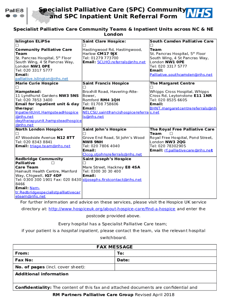 The specialist palliative care team as a local resource - PMC Doc ...