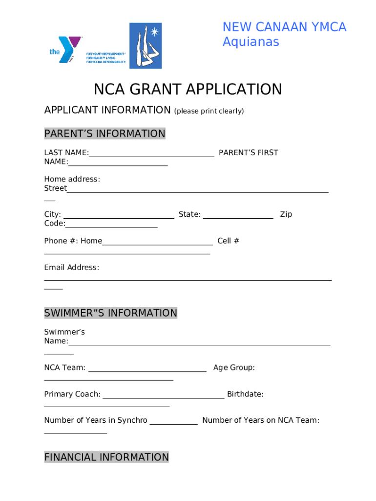 NCA TRAVEL GRANT APPLICATION. ... Doc Template | pdfFiller