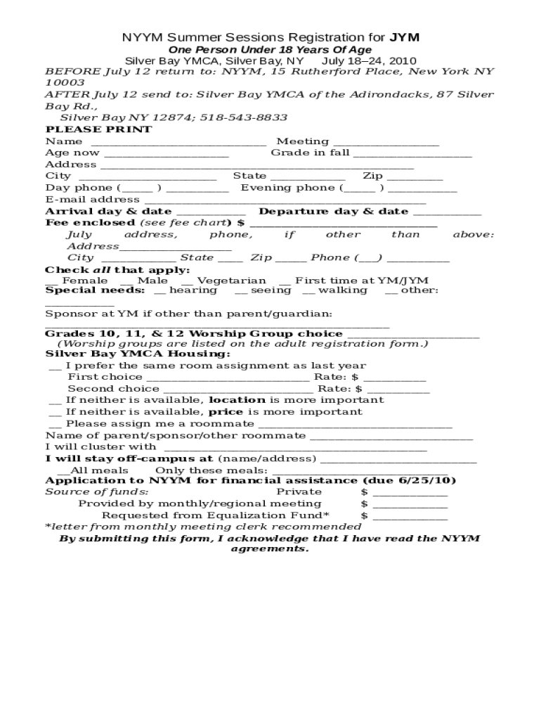 Youth and TeenSilver Bay YMCA - Conference & Family ... Doc Template ...