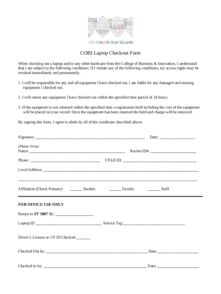 Checkout Laptop Policy - Warner College of Natural Resources Doc ...