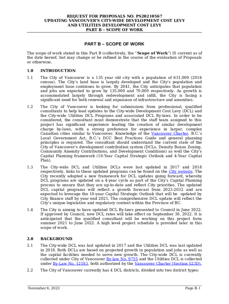 J.1 Scope of Work/Drawings & Specifications - DC DGS - bids vancouver ...