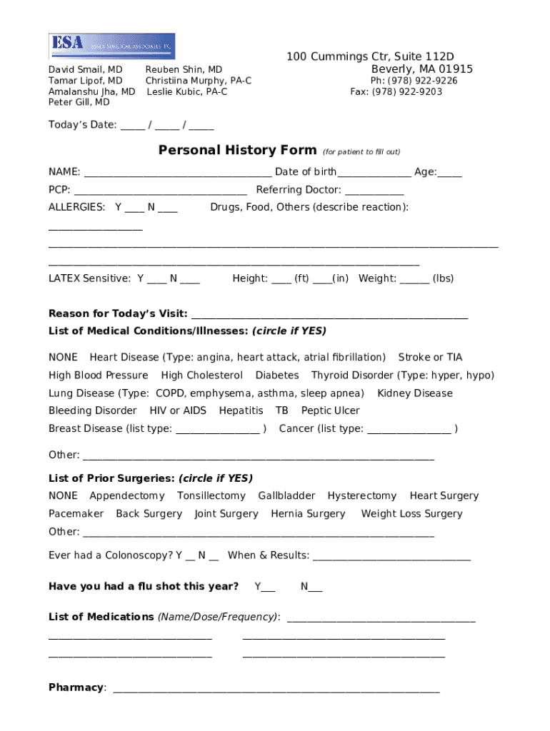 David F. Smail, MD, FACS Doc Template | pdfFiller