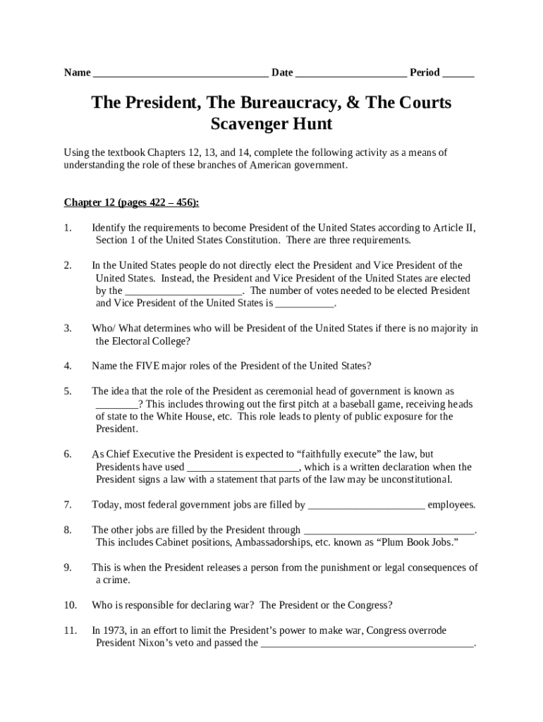 WORKSHEET-THE CHIEF EXECUTIVE Doc Template | pdfFiller