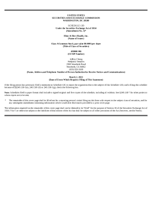 SEC Adopts Changes to Schedule 13D and Schedule 13G Doc Template ...