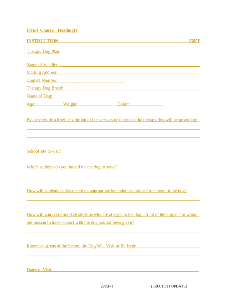 Dog Breeds - Types Of Dogs Doc Template | pdfFiller