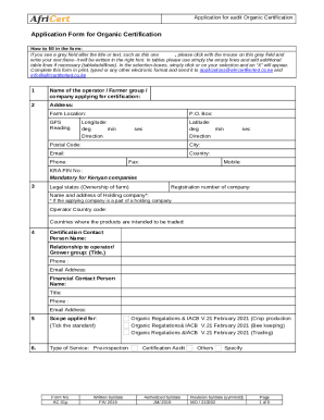 Application for GlobalGAP Certification - africertlimited co Doc ...