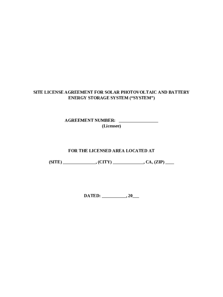 Site License Agreement - California Courts Doc Template | pdfFiller
