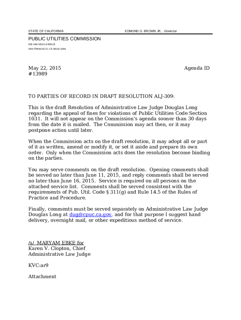 General Order 165 - docs cpuc ca Doc Template | pdfFiller