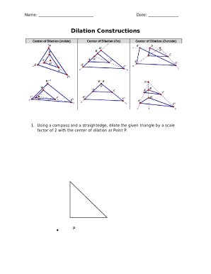 Construct a dilation, with scale factor 2, of a triangle using ... Doc ...