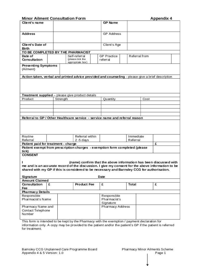 Cost utility of a pharmacist-led minor ailment service ... Doc Template ...