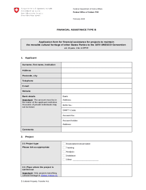International Assistance, application Doc Template | pdfFiller