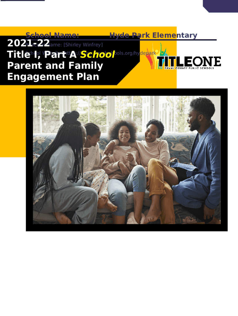 Title I Parent and Family Engagement Plan Template - Duval County ...