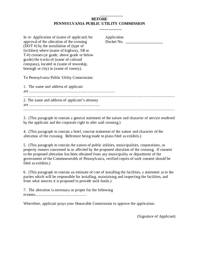 Application G - construction, alteration, etc.. Application and ...