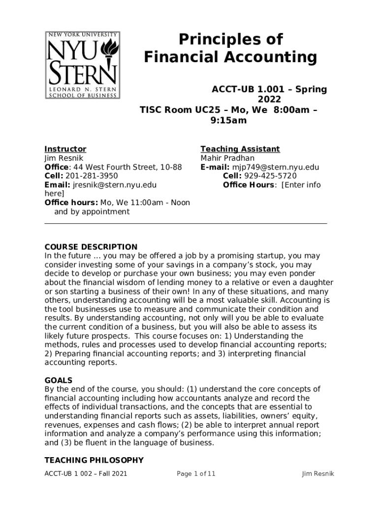 Accounting Syllabus.pdf - Principles of Financial ... Doc Template | pdfFiller