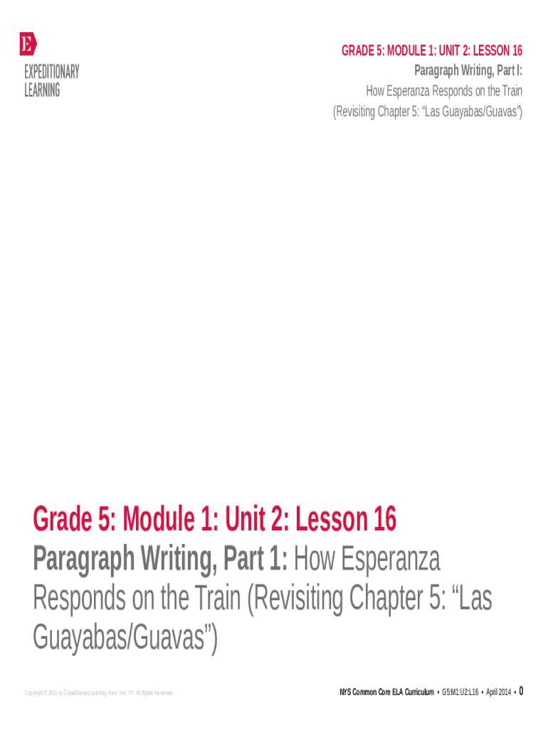 Module 1: Unit 2: Lesson 17 Paragraph Writing, Part II Doc Template ...