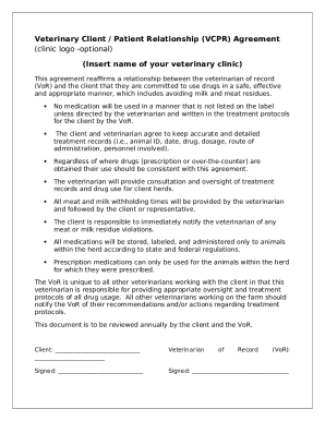 Veterinary-Client-Patient-Relationship-.pdf Doc Template | pdfFiller