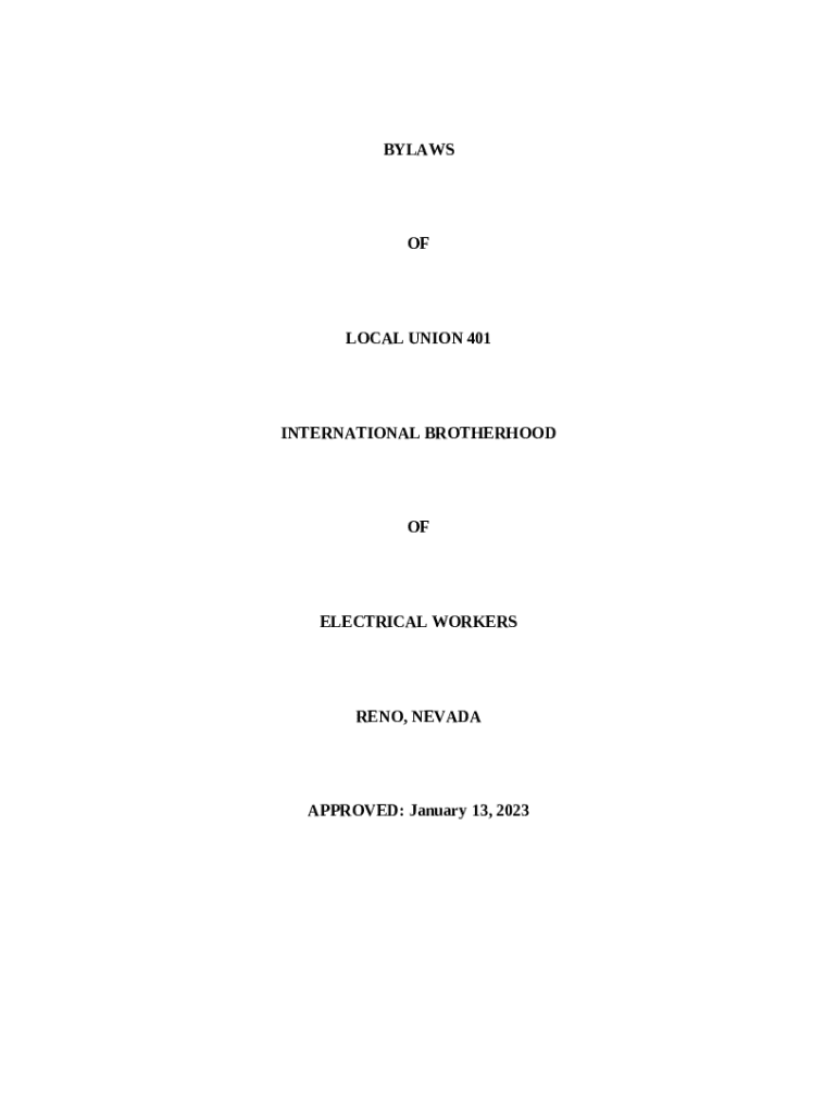IBEW Local 401International Brotherhood of Electrical ... Doc Template | pdfFiller