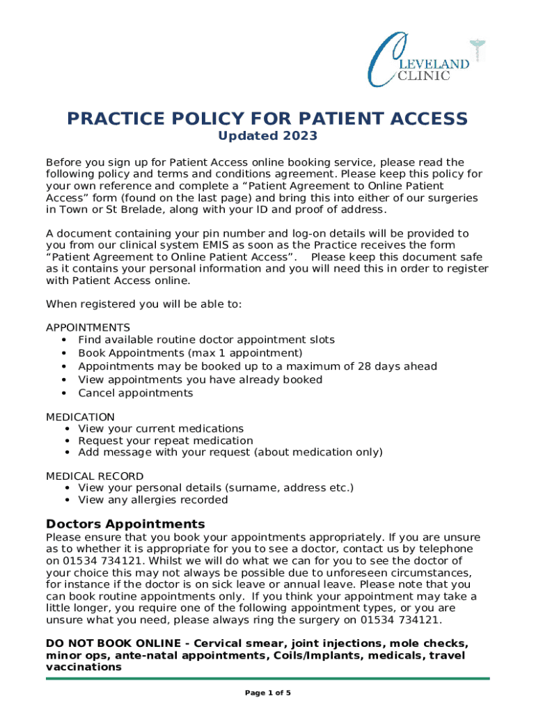 Free Patient Terms Of Use Agreement Template Doc Template | pdfFiller