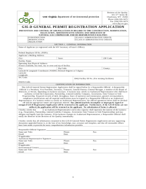 G10-D GENERAL PERMIT REGISTRATION APPLICATION - dep wv Doc Template ...