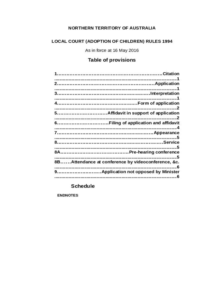a national adoption framework for Australian children Doc Template ...