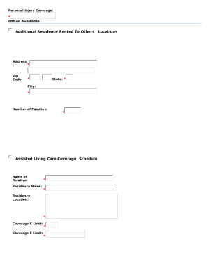 Types of Home Insurance Policy s Doc Template | pdfFiller
