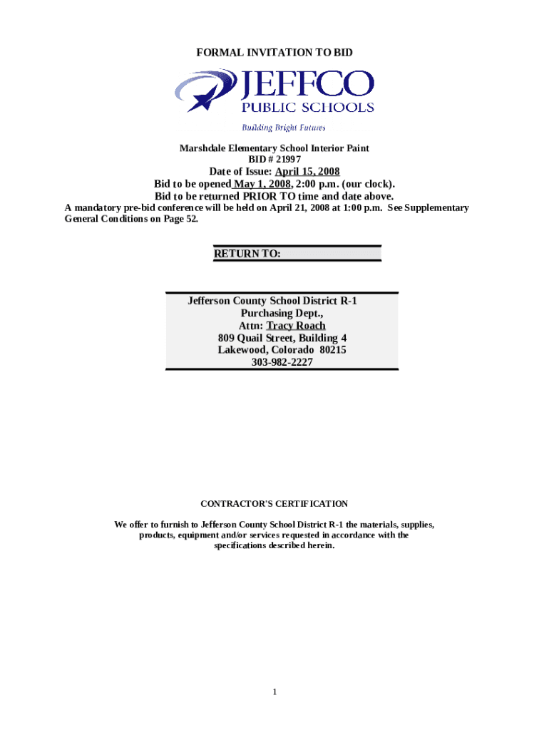 painting of school Bids, RFP & Government Contracts Doc Template | pdfFiller