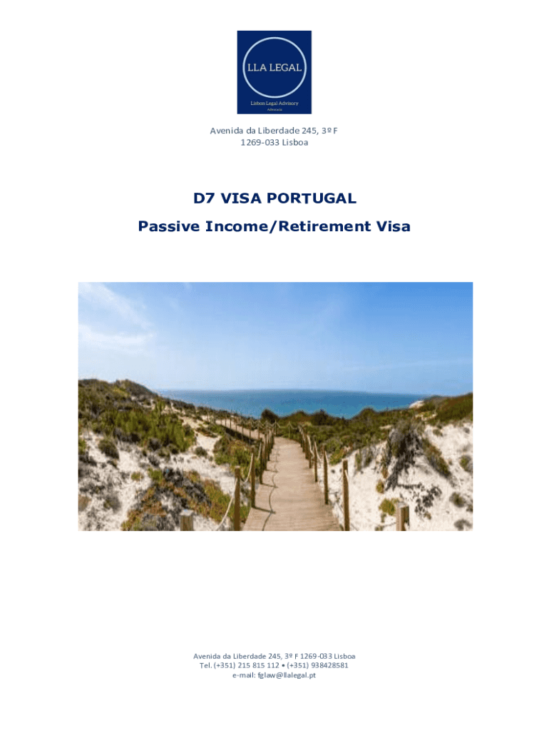 D7 Visa Portugal The Ultimate Guide, The Passive Income Visa: Fill out ...