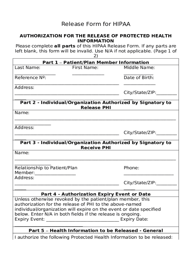 EXHIBIT E.2 - HIPAA Authorization Doc Template | pdfFiller
