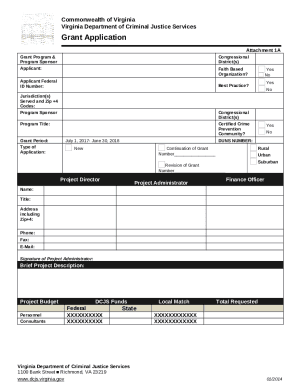 Grant Program & Doc Template | pdfFiller