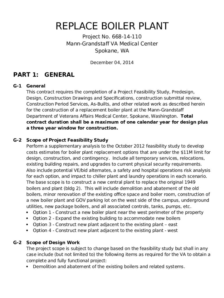 C1DA--AE to Renovate Boiler Plant and Replace Boilers Doc Template ...
