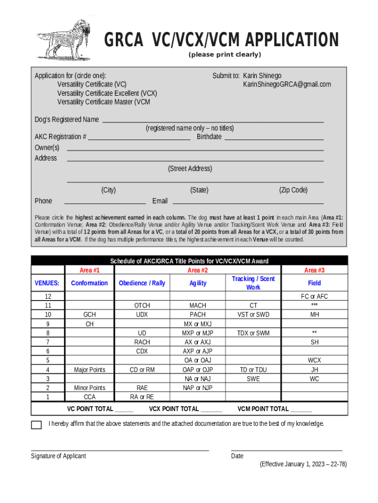 WC/WCX: GRCA'S Working Certificate ... Doc Template | pdfFiller