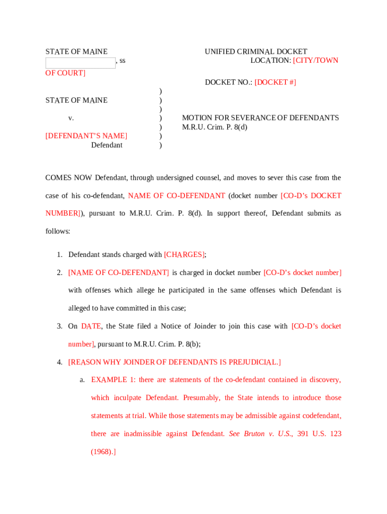 Unified Criminal Docket Court Procedure - The Nielsen Group Doc ...