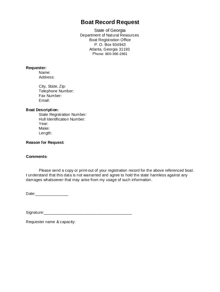 Certificate of Boat Registration Doc Template | pdfFiller
