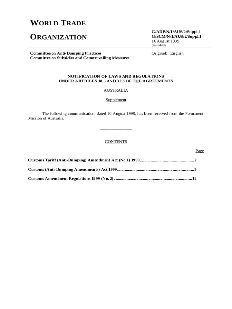anti-dumping and countervailing proceduresuse or ... Doc Template ...
