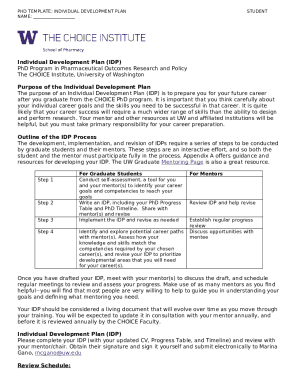 Use of the Individual Development Plan (IDP) as a Career ... Doc ...