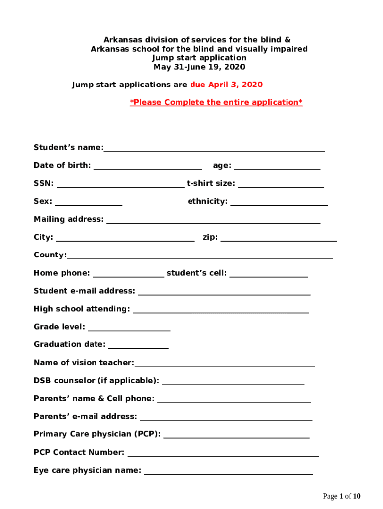 Arkansas School for the Blind and Visually Impaired - Home ... Doc ...